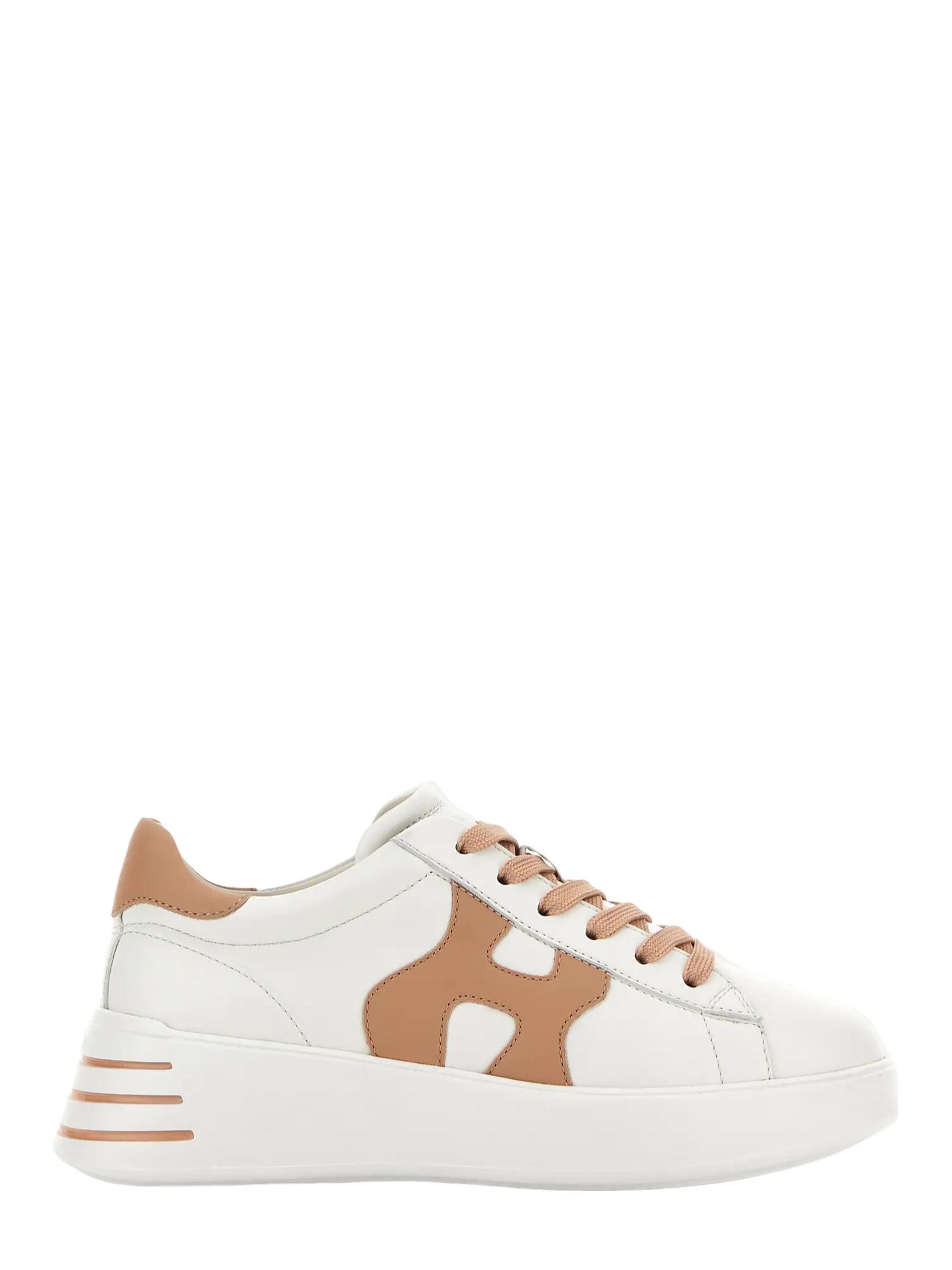 HOGAN Hogan Rebel H564 Side H Patch Leather Sneakers